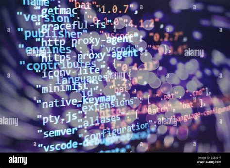 Abstract Computer Script Code Programming Code Screen Of Software
