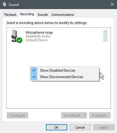 No Stereo Mix In Sound Control Panel Windows Forums
