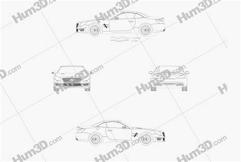 Mercedes Benz Sl Class R321 Amg 2016 Blueprint