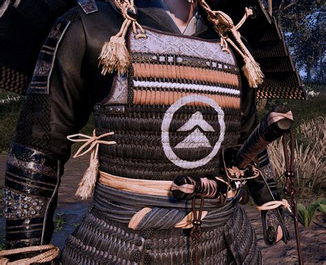 Gosaku And Samurai Clan Armor With Sakai Clan Emblem At Ghost Of