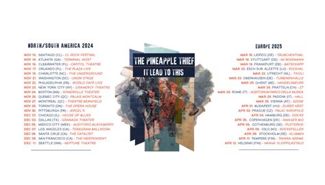 The Pinapple Thief Gehen 2025 Auf Europa Tour Und Veröffentlichen Die