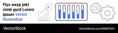 Data Analytics With Bar Chart Line Graph Vector Image
