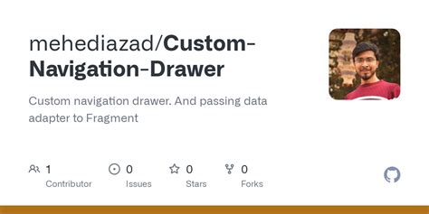 github mehediazad custom navigation drawer custom navigation drawer