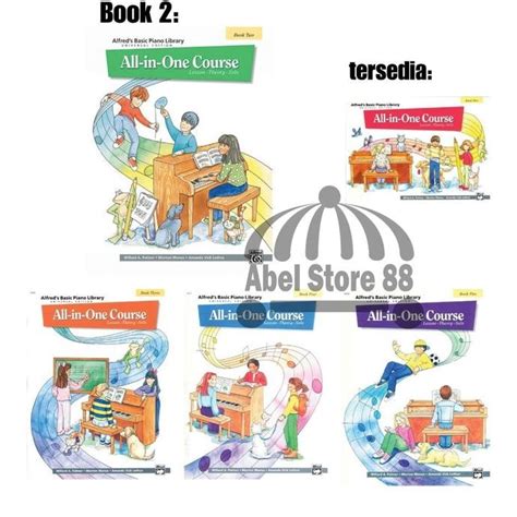 Jual Jual Alfred Basic All In One Course Book 12345 Buku Piano