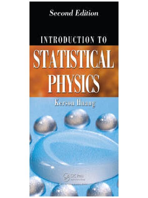 Kerson Huang Introduction To Statistical Physics Pdf Heat