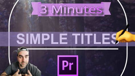 How To Add TEXT To Video TUTORIAL Adobe Premiere Pro YouTube
