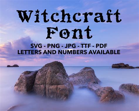 Witchcraft Font Svg Witch Font For Canva Witch Font Svg Png 
