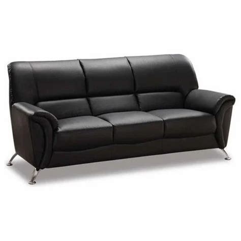 Black Rexine Sofa Rs 18000 Piece Ags Furniture Id 14378957791