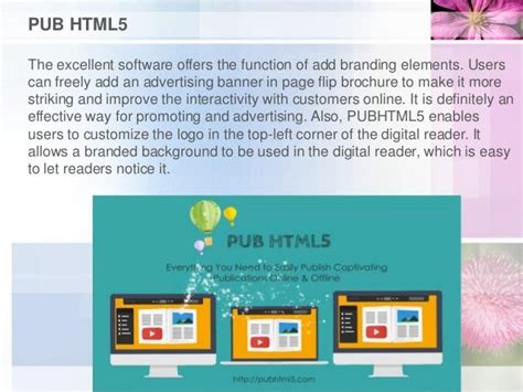 list of 5 powerful page flip brochure builders with custom logo
