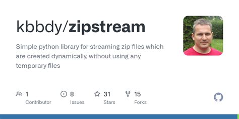 Github Kbbdyzipstream Simple Python Library For Streaming Zip Files