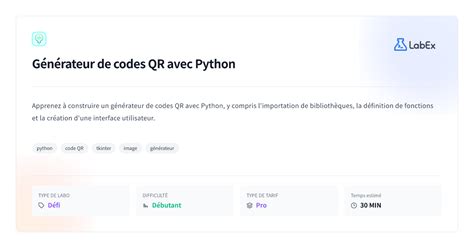 Générateur De Codes Qr Avec Python Labex