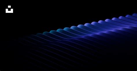 추상적인 파란색 파도가 검은색 배경에 계단식으로 이어집니다 사진 Unsplash의 무료 파랑 이미지
