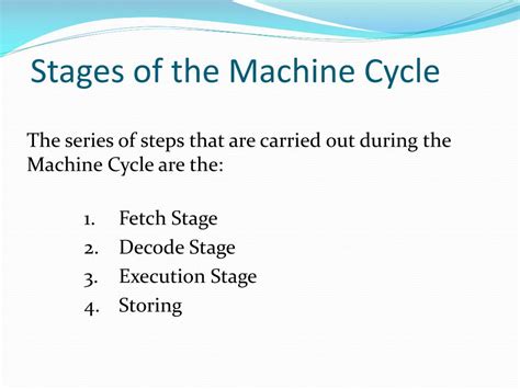 Examples Of Machine Cycle At Philip Mayers Blog