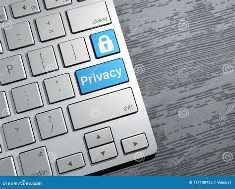 A Computer Keyboard Search Button Internet Privacy Stock Illustration Illustration Of Input