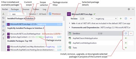 使用 Nuget 包 Jetbrains Rider 文档