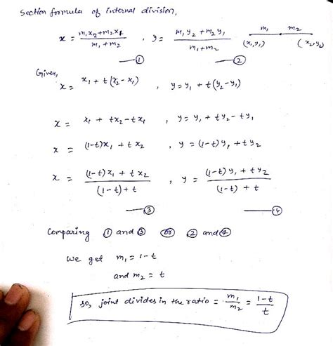 The Point Whose Coordinates Are X X1 Tx2 X1 And Y Y1 Ty2