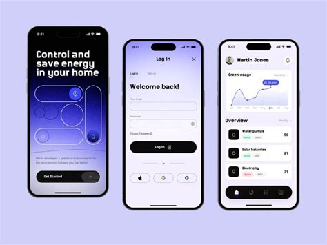 smart home mobile app in 2024 app interface design app interface