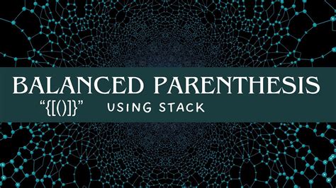 Balanced Parenthesis Using STACK YouTube