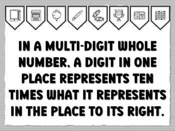 IN A MULTI DIGIT WHOLE NUMBER A DIGIT IN ONE PLACE REPRESENTS TEN TIMES WHAT I Babe Resource