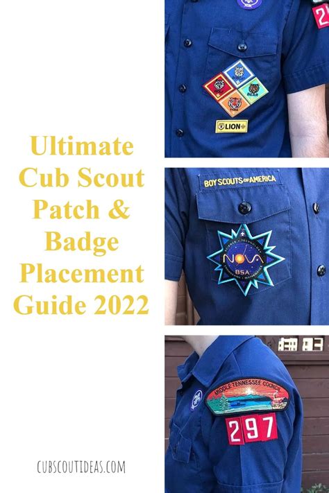 Cub Scout Patch Badge Placement Guide For New Program 2025 Artofit