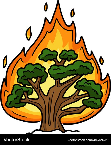 Burning Bush Drawing Bible