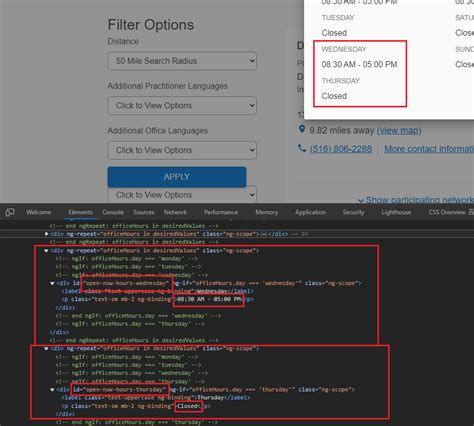 data scraping challenge extracting information from view hours card