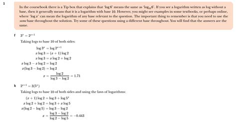 9709 P3 Logarithms Exercise 5 Solutions Maths With David