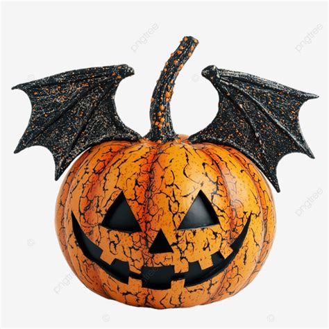 박쥐 날개로 장식된 으스스한 할로윈 호박 할로윈 호박 박쥐 날개 Png 일러스트 및 이미지 에 대한 무료 다운로드 Pngtree