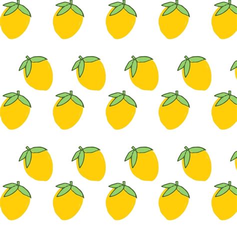 Premium Vector Lemon Pattern