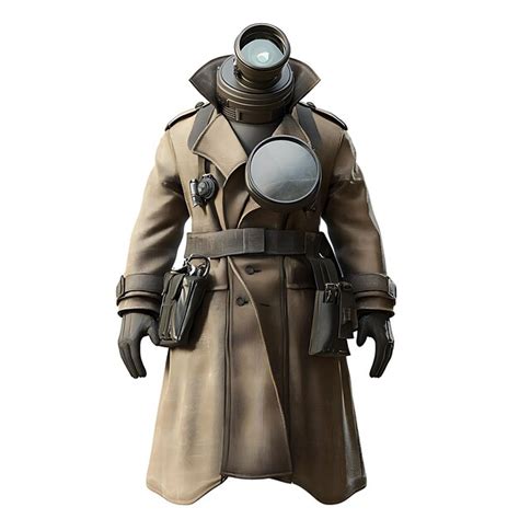 Cyber Detective Suit For Investigators With Digital Evidence Isolated