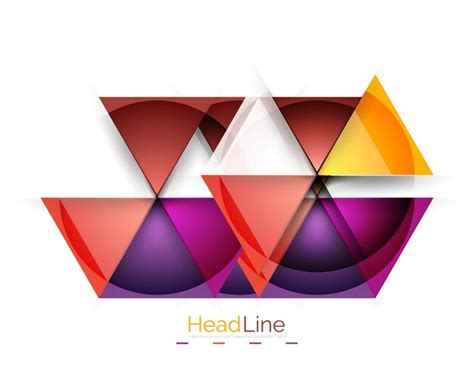 삼각형 추상적 인 배경 프리미엄 벡터