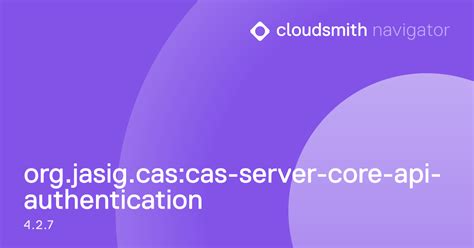 Orgjasigcascas Server Core Api Authentication 427 Maven
