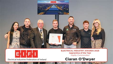 Congratulations To Ciaran Odwyer Of Kn Electrical He Received A