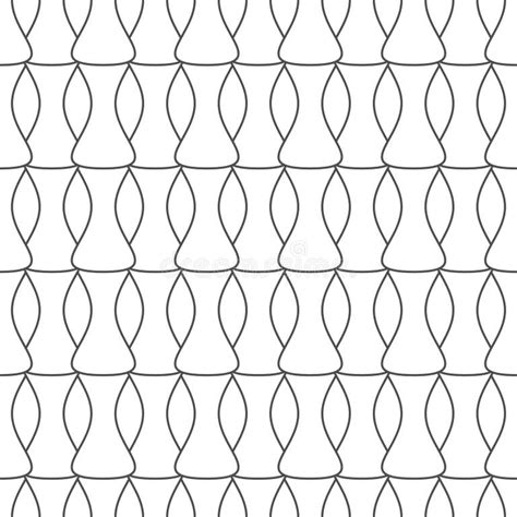 Geometric Seamless Pattern Composition Of Abstract Elements A Template Stock Vector