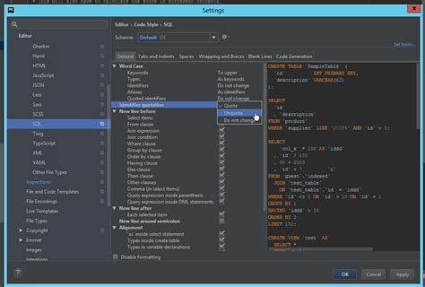 T Sql Phpstorm Identifiers Are Automatically Quoted Even Variables Stack Overflow