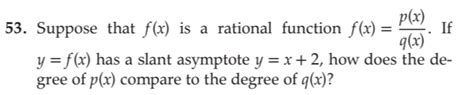 solved 3 suppose that f x is a rational function