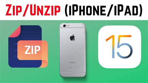 How to ZIP and UNZIP files on iPad/iPhone - YouTube