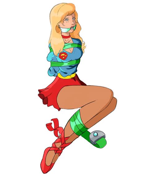 Supergirl bound by Kryptonian Auto Tape by CPUKnightX1 on DeviantArt