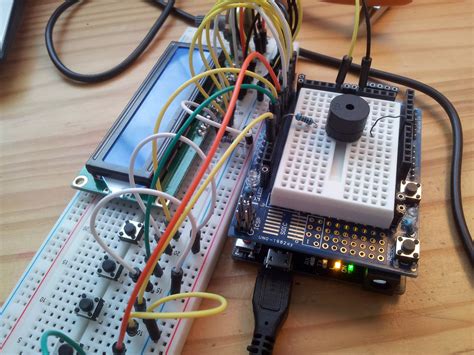 Fritzing Project Arduino LCD Alarm Clock