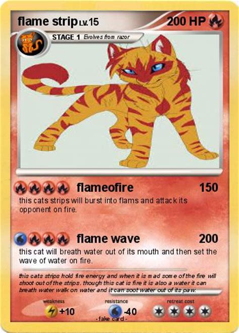 Pokémon Flame Strip Flameofire My Pokemon Card