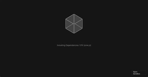 Angular Forked Codesandbox