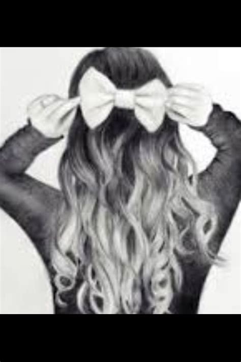 Awesome Bow Art Tumblr Hair Hair Styles How To Draw Hair