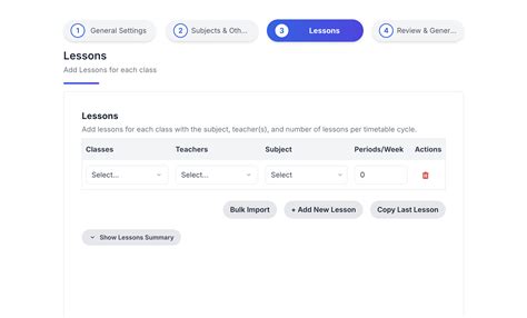 Step By Step School Timetable Generation Using Timetablemaster