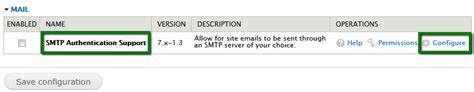 how to configure php mail smtp authentication for different cms email service