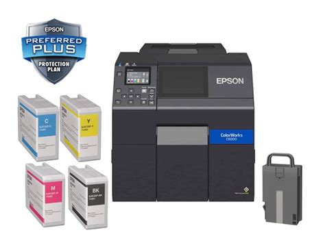 Starter Bundle Epson Colorworks Cw C6000a Gloss Color Inkjet Label Printer With Auto Cutter