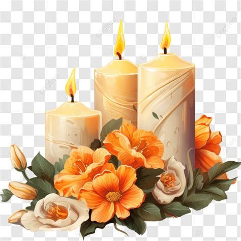 장미와 축제 촛불 배열 축제 양초 장미꽃꽂이 촛불과 장미 장식 Png 일러스트 및 이미지 에 대한 무료 다운로드 Pngtree