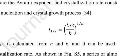 Plots Of Relative Crystallinity Against Isothermal Crystallization Time Download Scientific