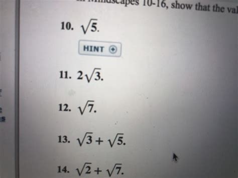 Solved 4 Decoding Decimals Show That Each Of The Decimal Chegg Com
