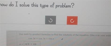 Answered Now Do I Solve This Type Of Problem 3 4 M Use Sum To Product
