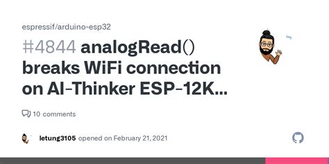 Analogread Breaks Wifi Connection On Ai Thinker Esp 12k Esp32 S2